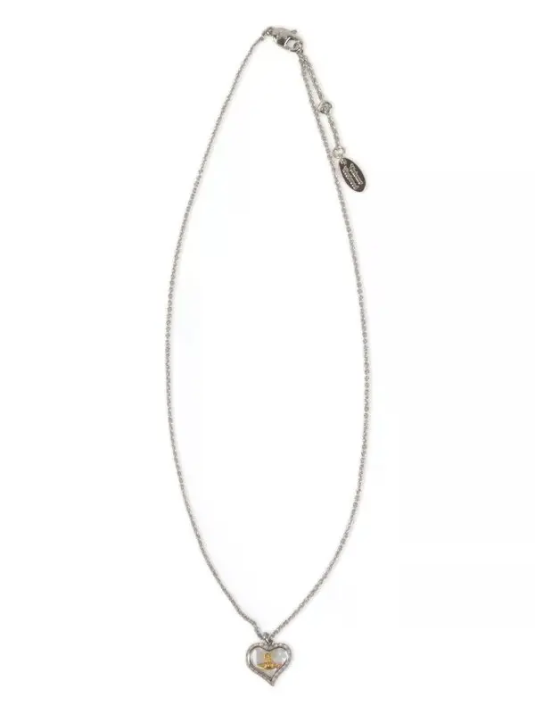 VIVIENNE WESTWOOD Heart-charm Necklace - Silver