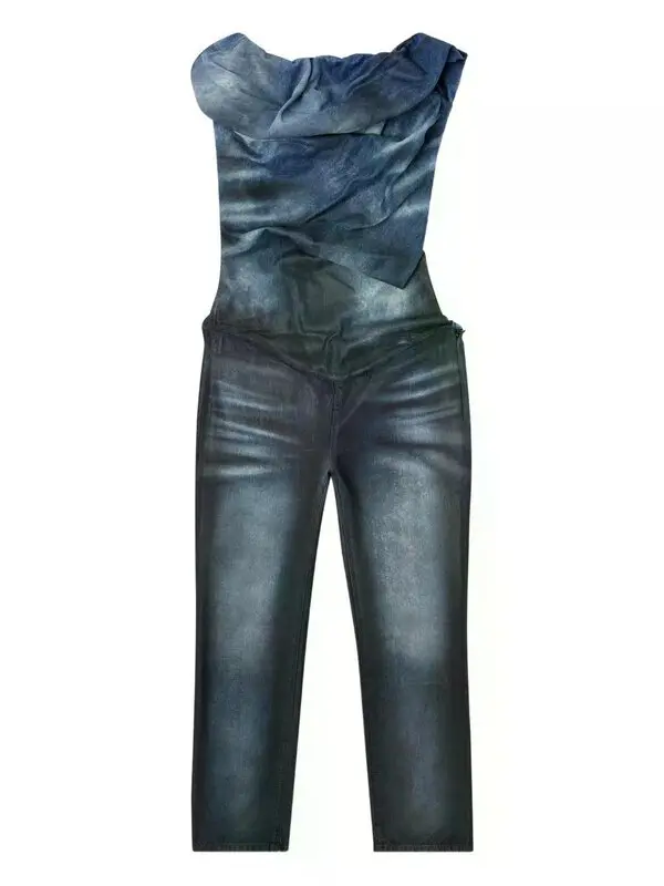 DIESEL® Asymmetric-design Jumpsuit - Blue
