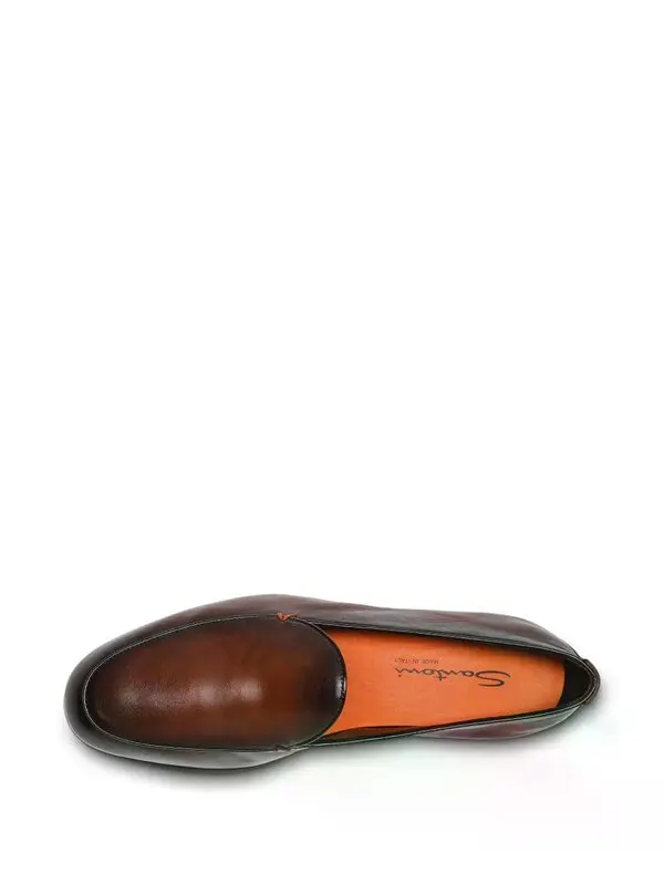 Santoni Leather Loafers - Brown