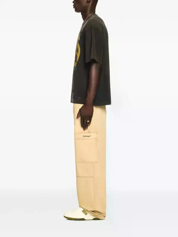 Off-White Contrast-stitching Cargo Pants