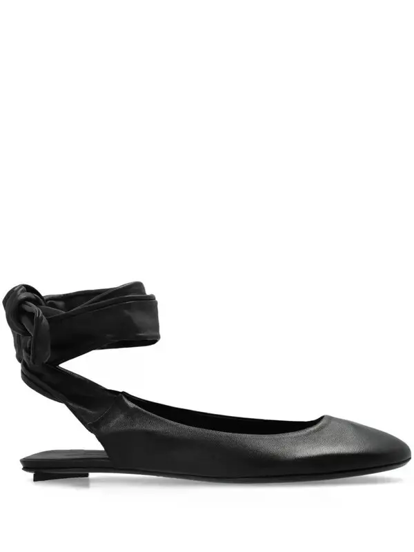 Attico Cloe Ballet Flats - Black