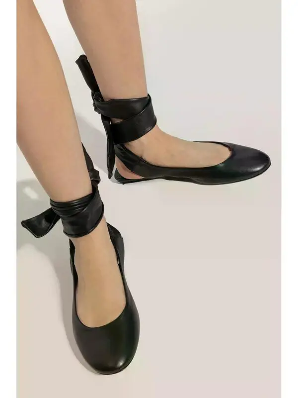 Attico Cloe Ballet Flats - Black