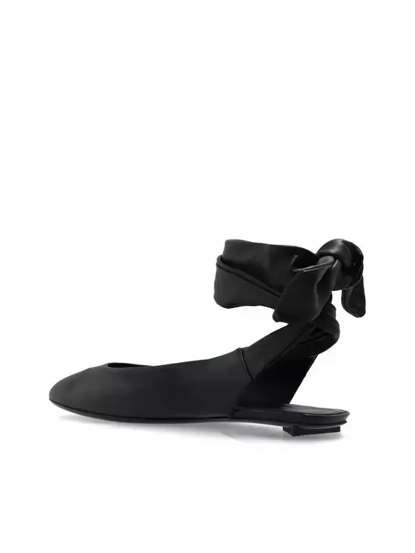Attico Cloe Ballet Flats - Black