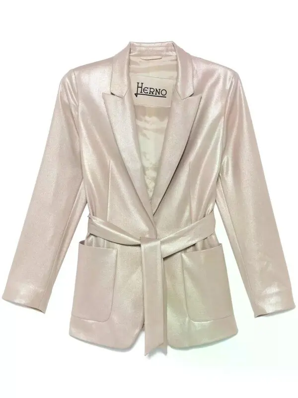 Herno Gold Lamé Blazer