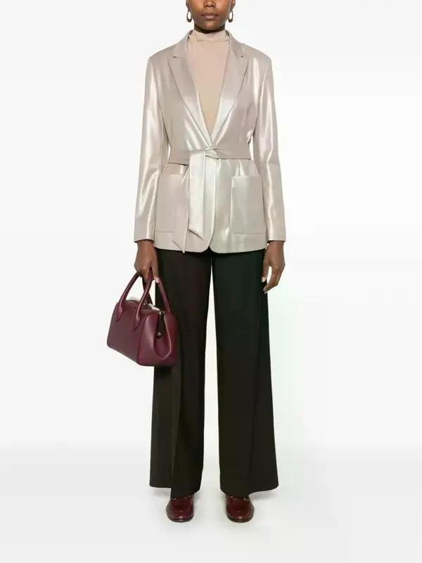 Herno Gold Lamé Blazer