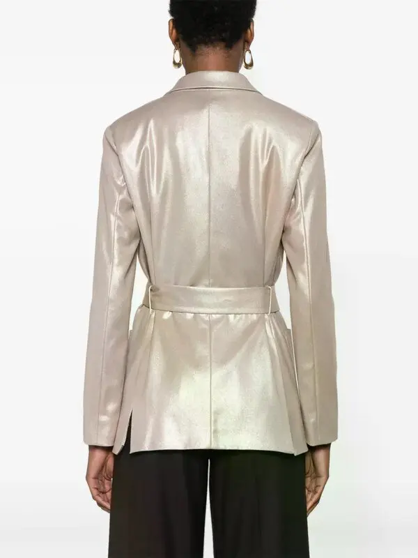 Herno Gold Lamé Blazer
