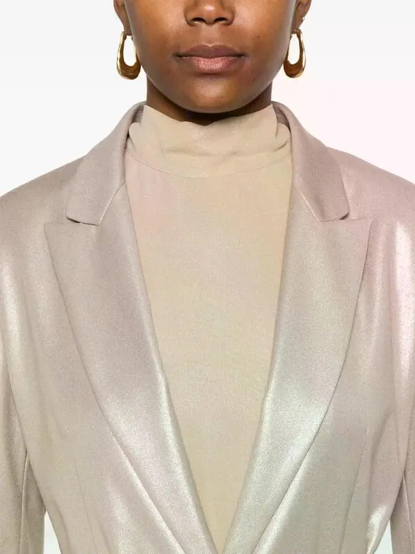 Herno Gold Lamé Blazer