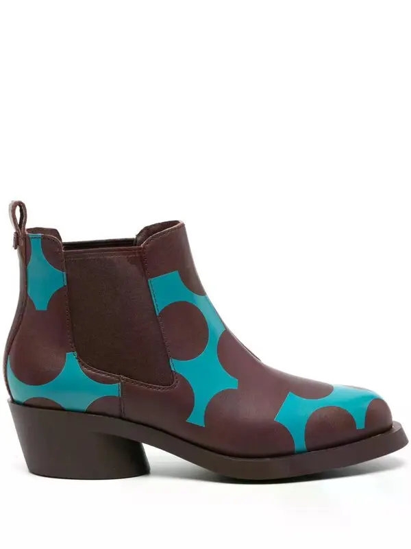 Camper Bonnie 50mm Calf-suede Ankle Boots