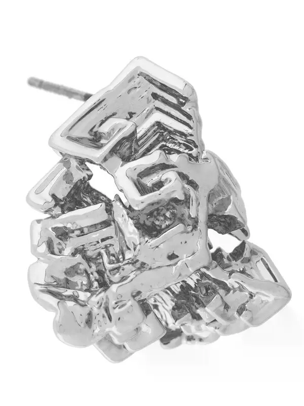 COUP DE COEUR Vortex Stud Earrings - Silver