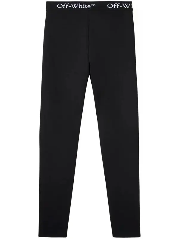 Off-White Logo-band Leggings - Black