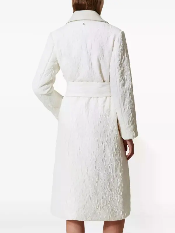 TWINSET Embossed Double-breasted Coat