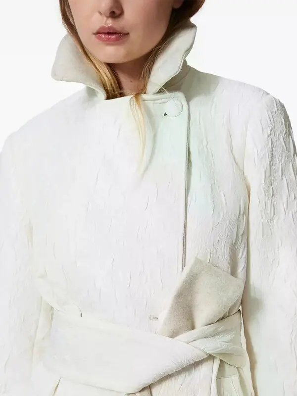 TWINSET Embossed Double-breasted Coat