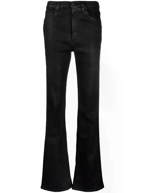 3x1 Slim-cut Coated Trousers