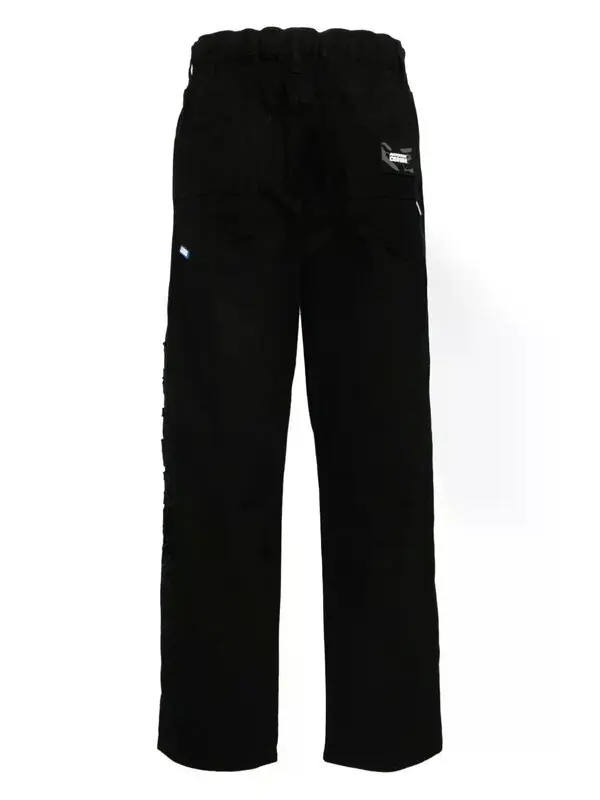 AAPE BY *A BATHING APE Logo-patch Jeans - Black