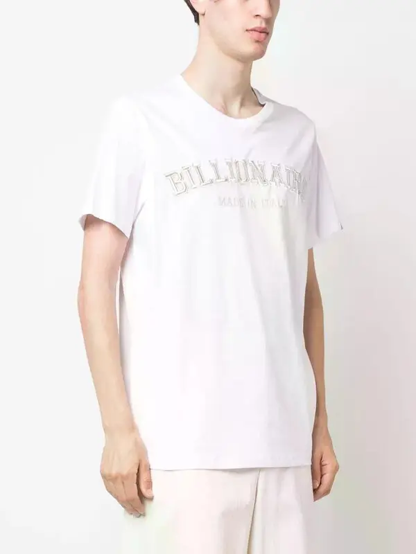 BILLIONAIRE Embroidered-logo T-shirt