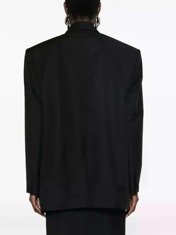 Givenchy Double-breasted Wool-blend Blazer - Black