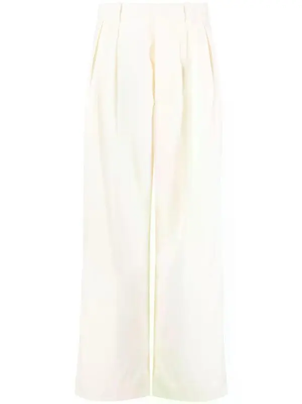Wardrobe.NYC Low-rise Wide-leg Trousers - Neutrals