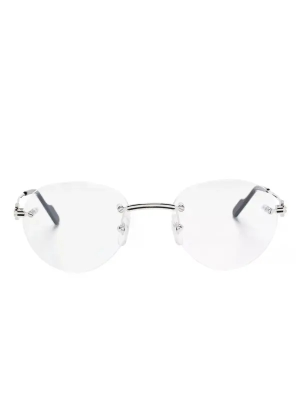 Cartier Ct0514o Rimless Glasses - Silver