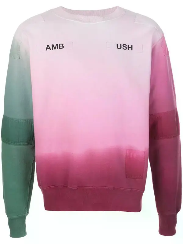 AMBUSH Logo-print Ombré Sweatshirt - Pink
