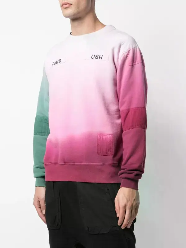 AMBUSH Logo-print Ombré Sweatshirt - Pink