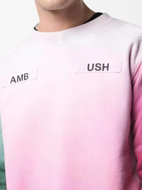 AMBUSH Logo-print Ombré Sweatshirt - Pink