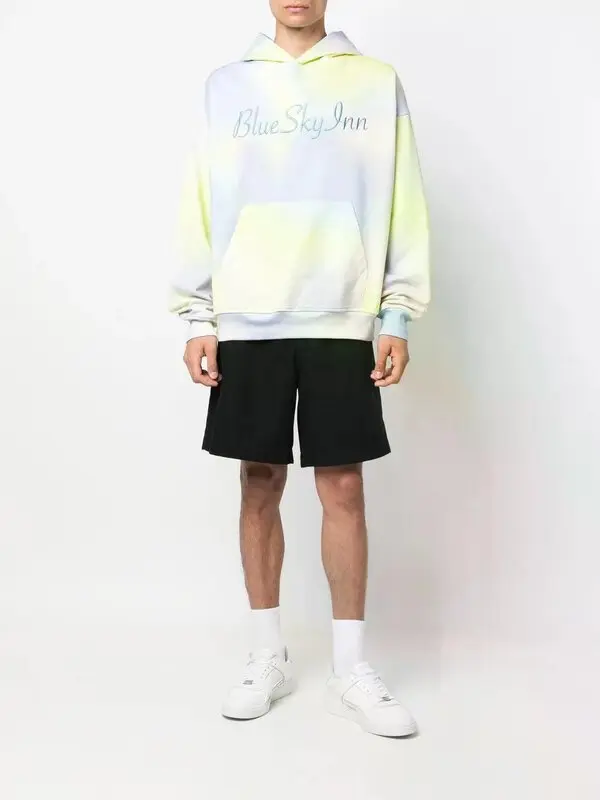 BLUE SKY INN Logo-embroidered Tie-dye Hoodie