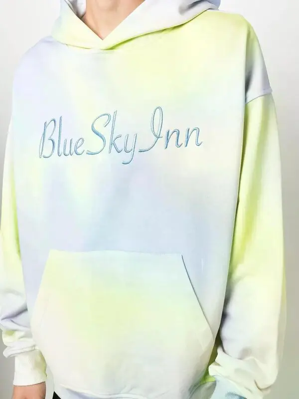 BLUE SKY INN Logo-embroidered Tie-dye Hoodie