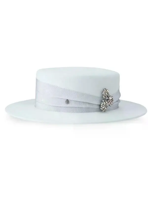 MAISON MICHEL Kiki Wool Fedora - Blue