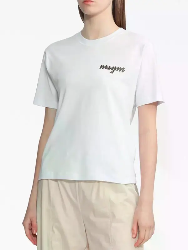 MSGM Logo-print Short-sleeve T-shirt