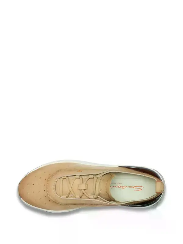 Santoni Leather Sneakers - Neutrals