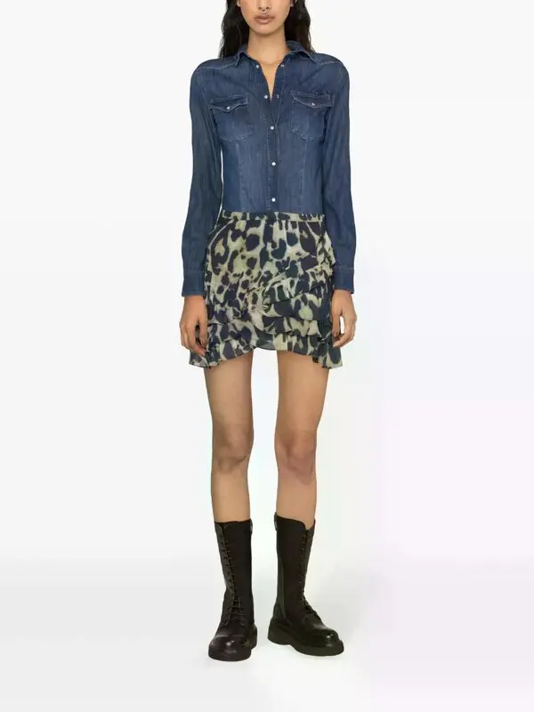 Liu Jo Shirt With Rhinestone Logo Appliqu