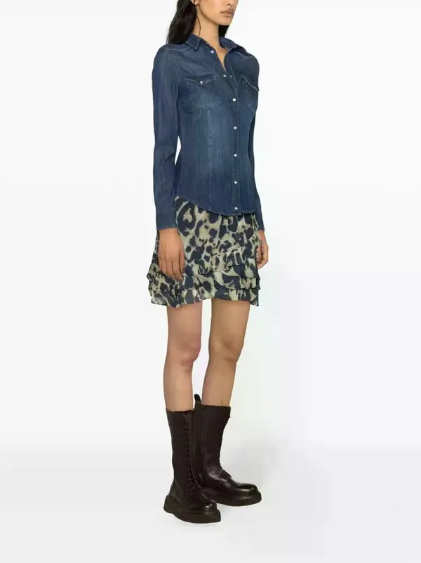 Liu Jo Shirt With Rhinestone Logo Appliqu
