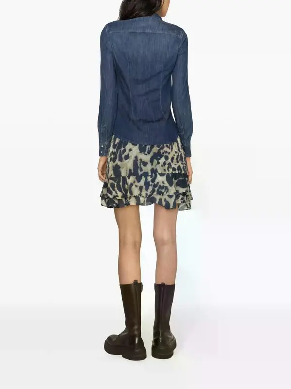 Liu Jo Shirt With Rhinestone Logo Appliqu