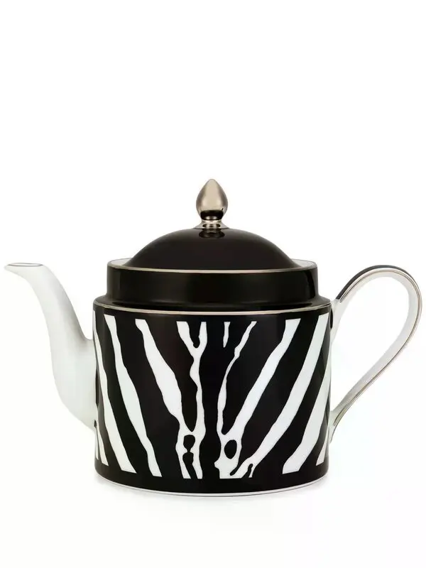 Dolce & Gabbana Zebra-print Teapot - Black