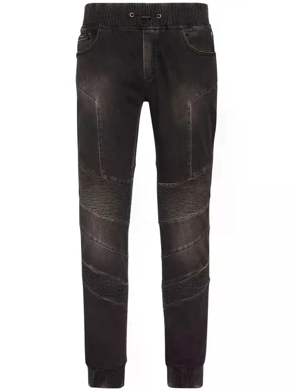 Philipp Plein Logo-appliqué Tapered Jeans