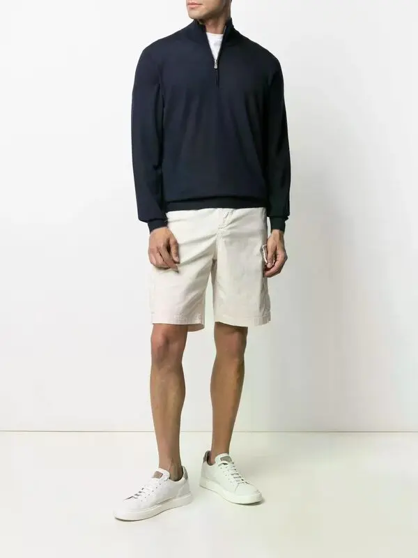 Brunello Cucinelli Half-zip Knitted Jumper