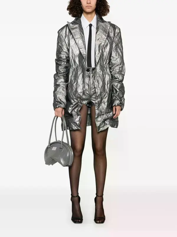 ALMAZ Lamé-effect Open-front Coat