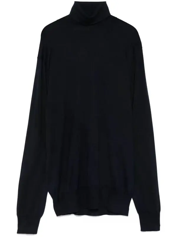CRUCIANI Roll-neck Sweater - Blue