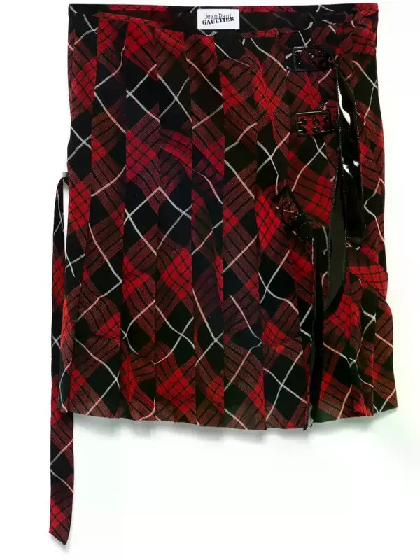 JEAN PAUL GAULTIER Plaid-check Mini Skirt