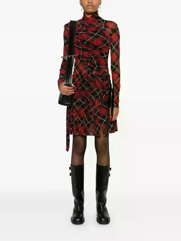 JEAN PAUL GAULTIER Plaid-check Mini Skirt