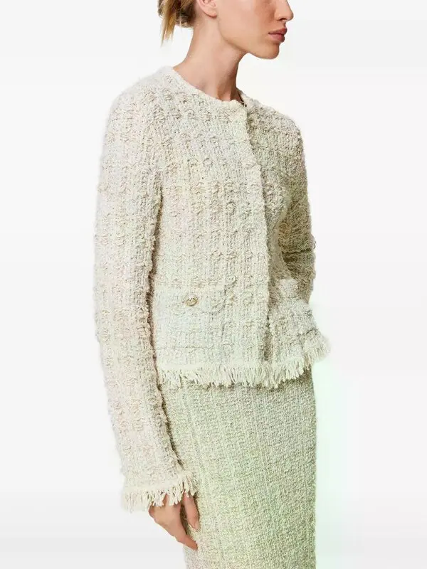 TWINSET Tweed Lurex Jacket