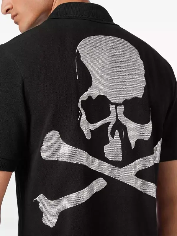 Philipp Plein Logo-patch Cotton Polo Shirt