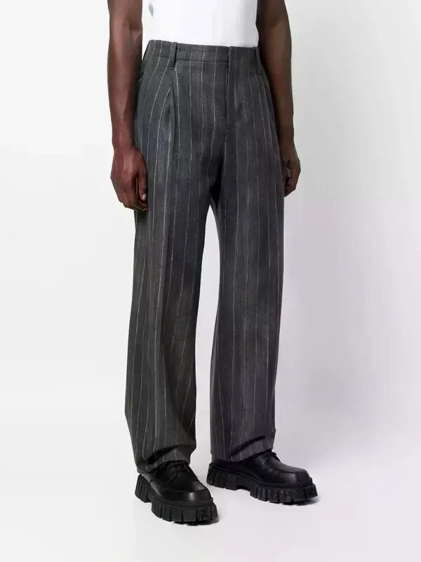 Versace Striped Tailored Trousers