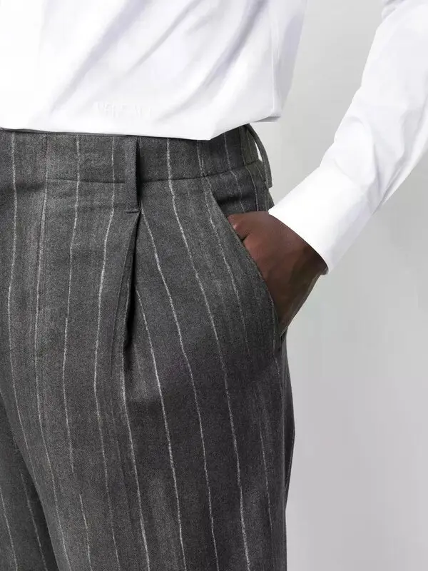 Versace Striped Tailored Trousers