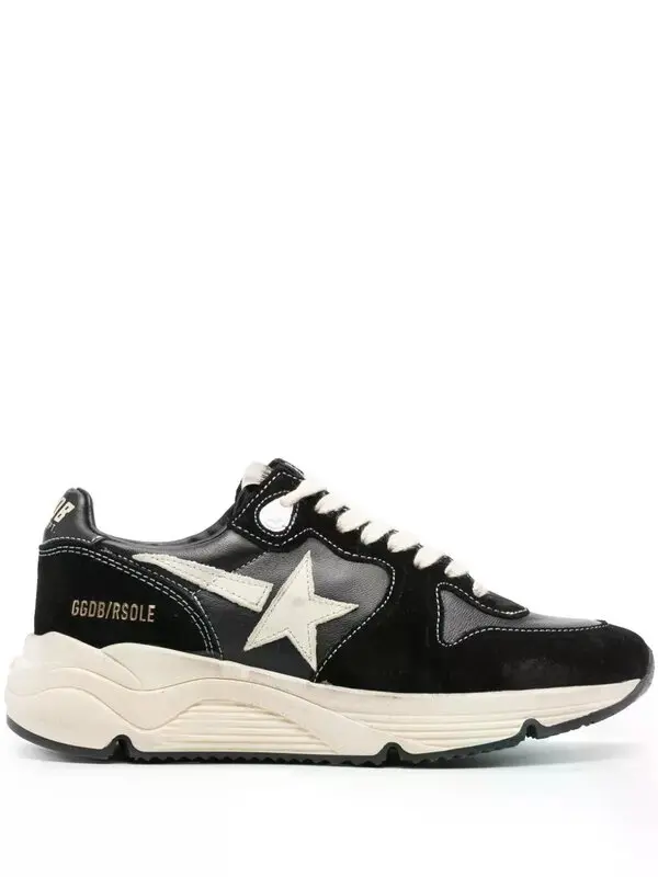 GOLDEN GOOSE Running Sole Panelled Sneakers - Black