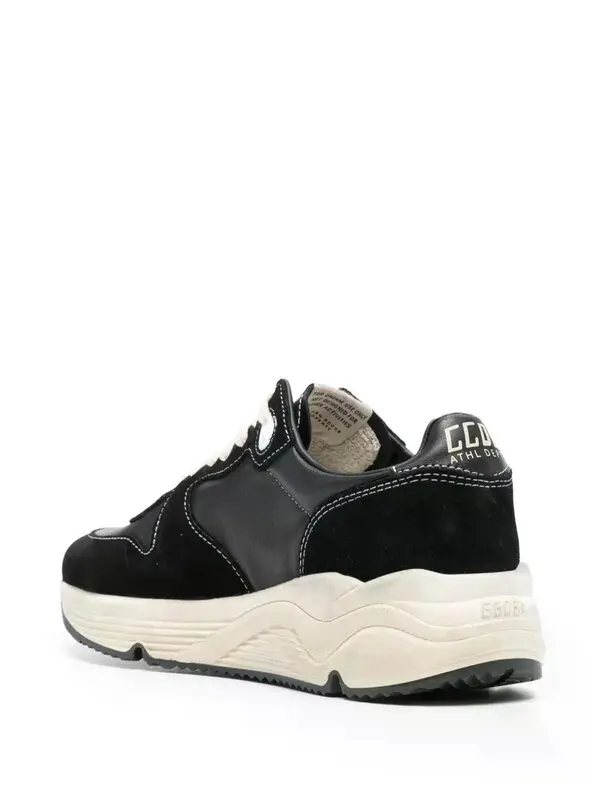 GOLDEN GOOSE Running Sole Panelled Sneakers - Black