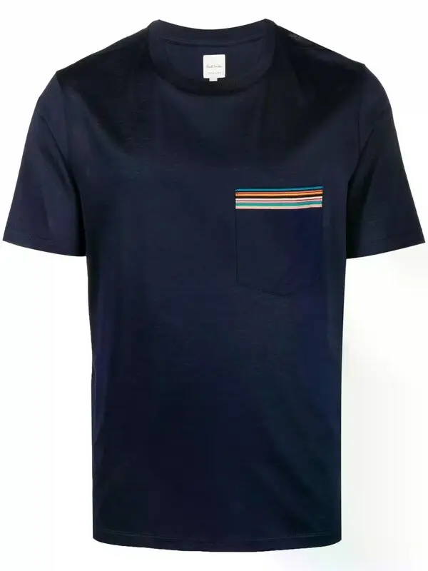 Paul Smith Pocket Cotton T-shirt - Blue