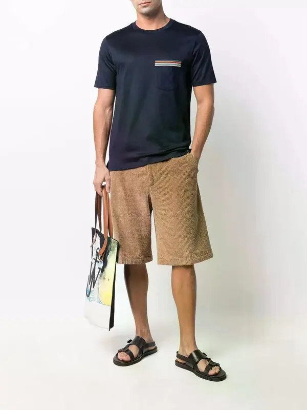 Paul Smith Pocket Cotton T-shirt - Blue