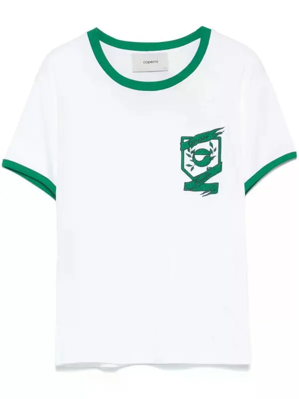 Coperni Embroidered T-shirt - White