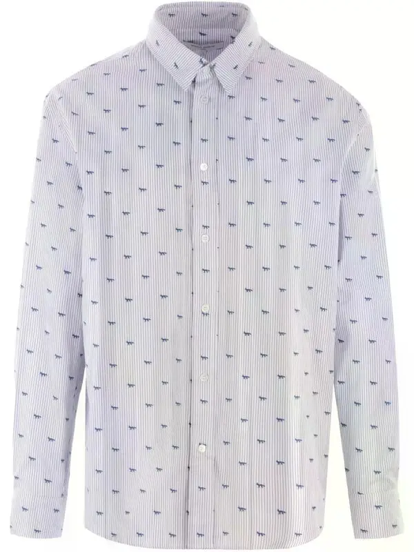 Maison Kitsuné Profile Fox Shirt - Grey